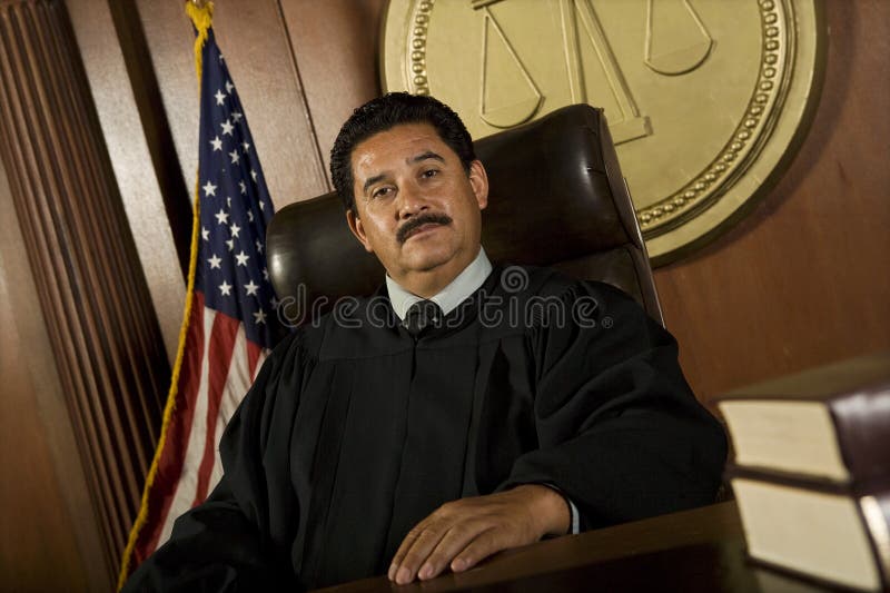 Judge at Courtroom stock photo. Image of hispanic, horizontal - 29663046