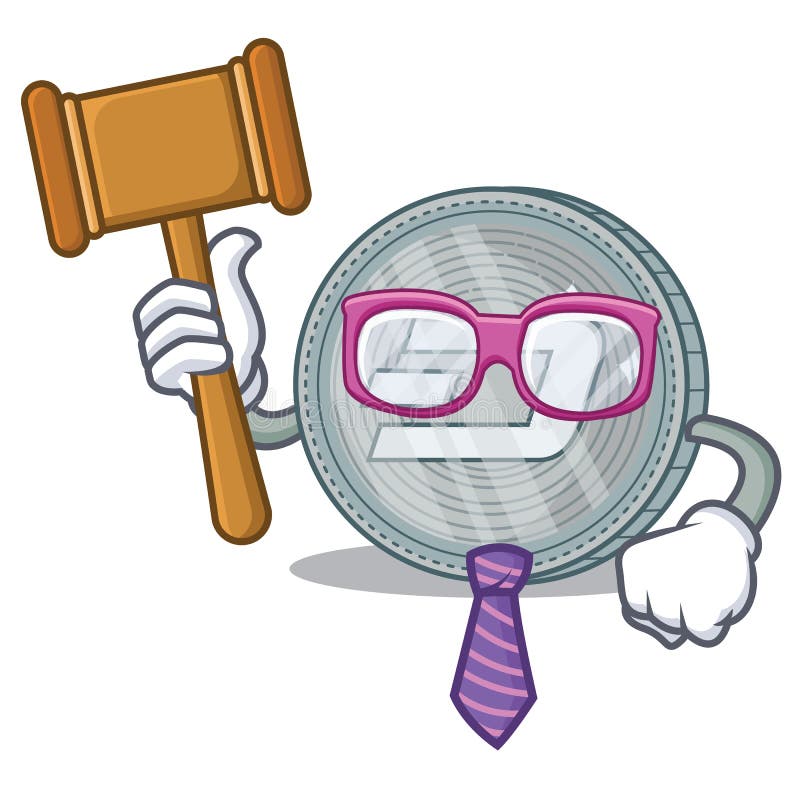 Judge Dash Coin Character Cartoon Stock Vector - Illustration of ...