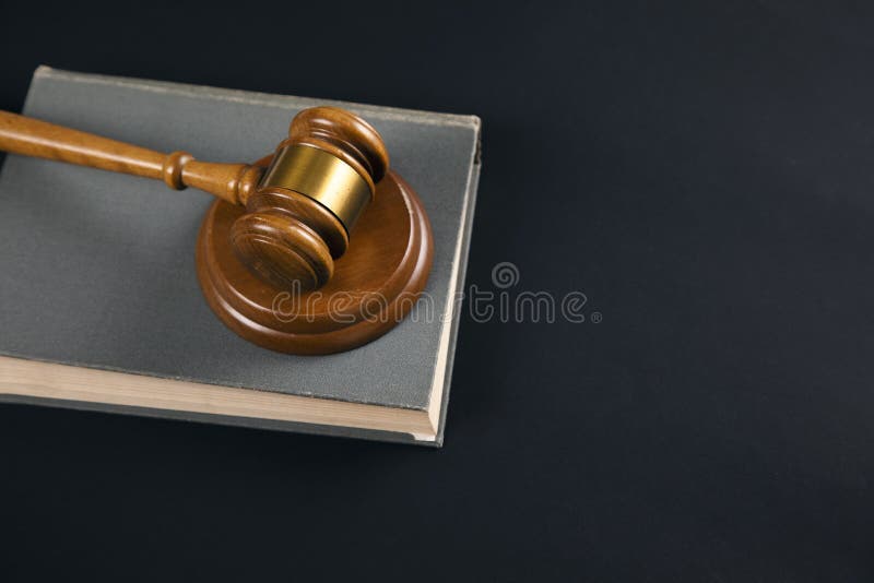 Judge Gavel with Books on the Table Stock Photo - Image of criminal ...