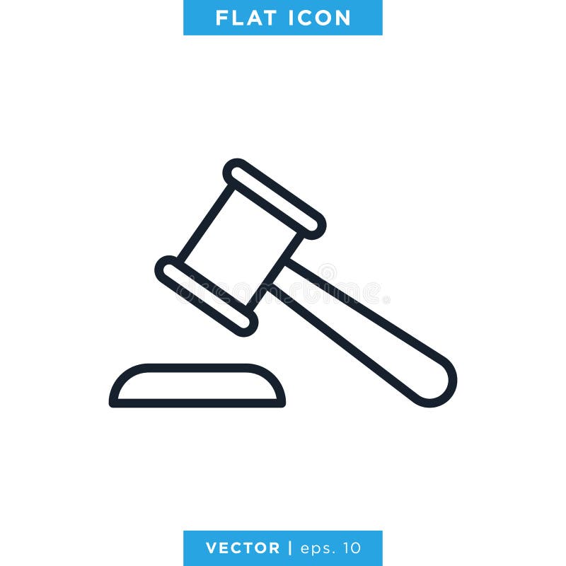 Law and Attorney with Gavel Logo Design Template Stock Vector ...