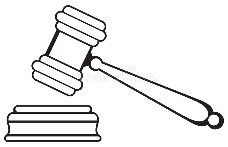 Judge Gavel,sketch Shape,vector from Stock Vector - Illustration of ...