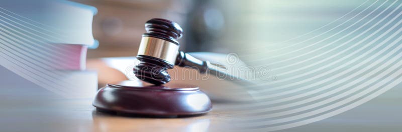 Law Concept; Panoramic Banner Stock Image - Image of court, judicial ...
