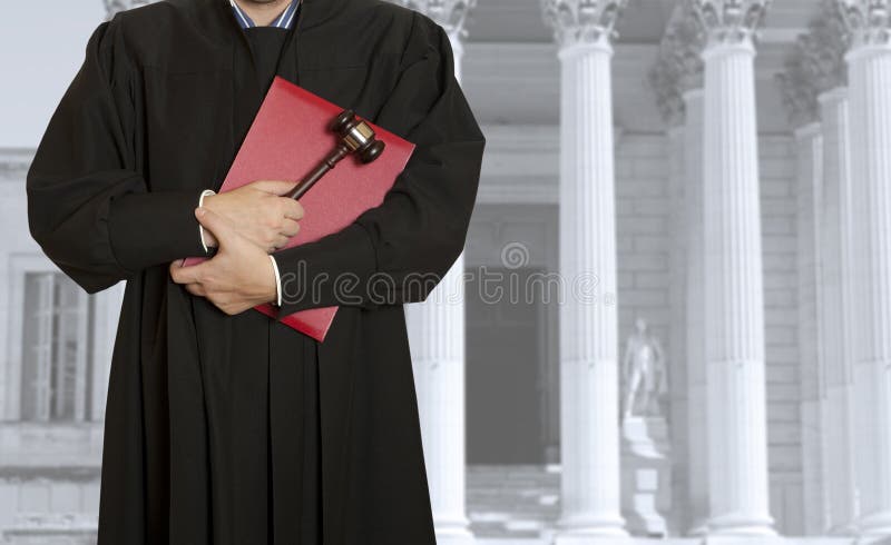 Smiling judge stock photo. Image of inside, concerned - 5193674