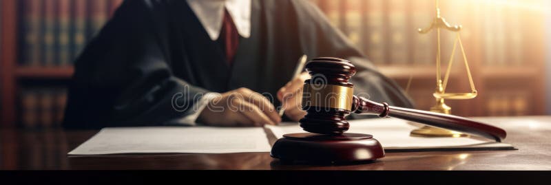 Judge Gavel Judge with Gavel Judge Holding Gavel Stock Illustration ...