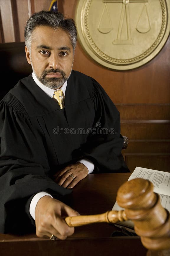 Judge Holding Gavel stock image. Image of judicial, adult - 29663127