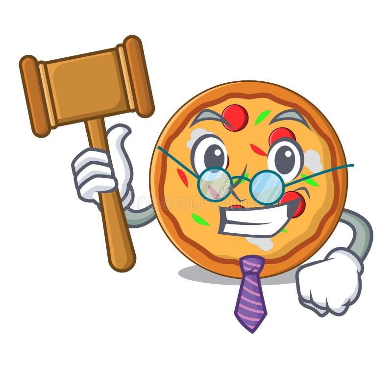 Judge Pizza Slice Mascot Stock Illustrations – 4 Judge Pizza Slice ...