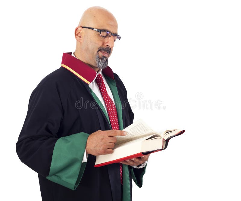 Portrait of a judge stock image. Image of happy, contemplating - 5001157
