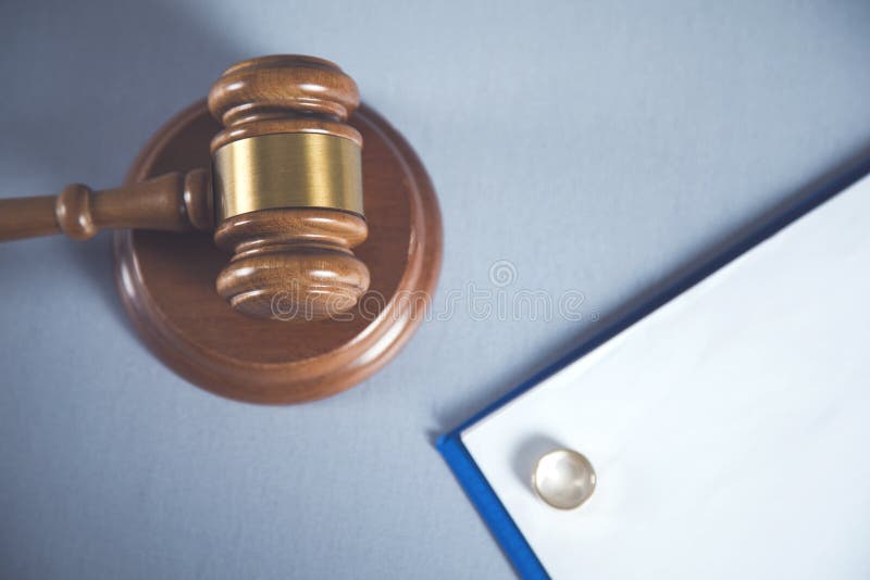 Judge with Ring on Document Stock Image - Image of separation, marriage ...