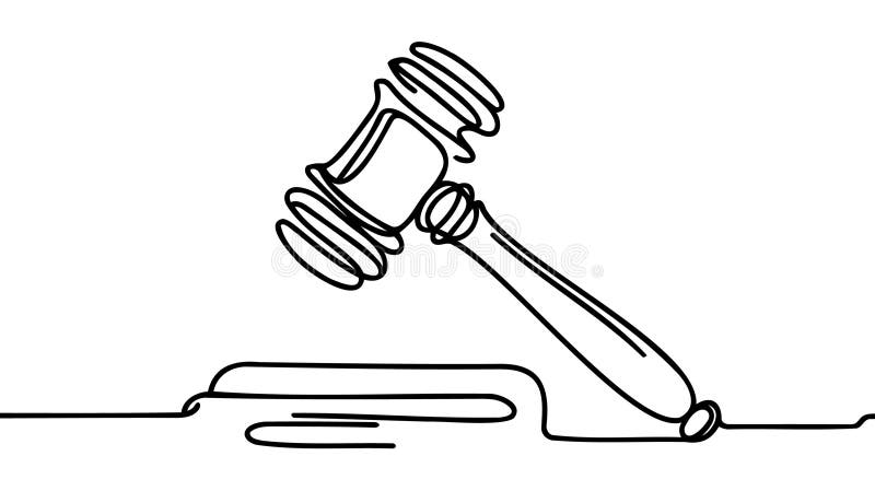 Judge One Line Drawing Stock Illustrations – 164 Judge One Line Drawing ...