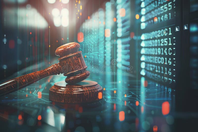 A Judge S Gavel Sitting on a Table, Ready for Use in a Courtroom or ...