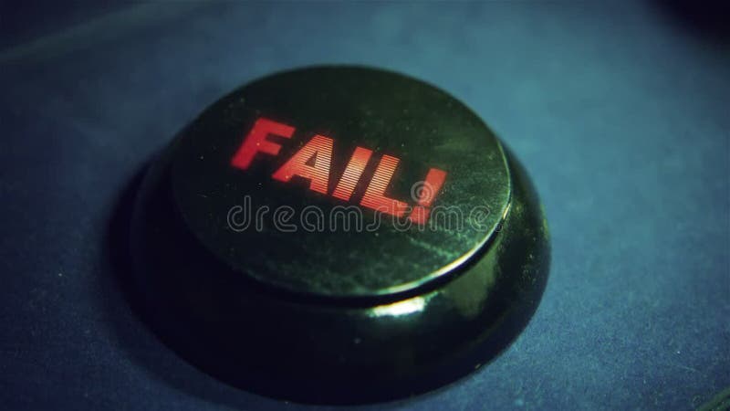 Judge S Gavel Strike and Black Fail Text Stock Footage - Video of ...