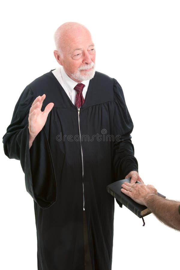 Judge - Swearing in stock image. Image of occupation - 26092197