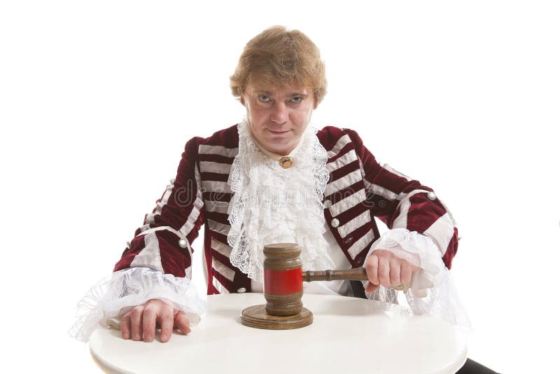 Judge using the gavel stock image. Image of decisions - 61884303