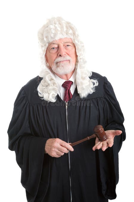 Judge Wearing Wig stock image. Image of occupation, goatee - 25519791