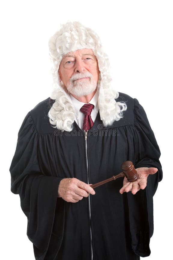Judge Wearing Wig stock image. Image of occupation, goatee - 25519791
