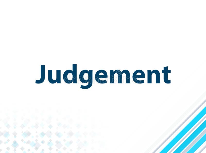 Judgement Modern Flat Design Blue Abstract Background Stock ...