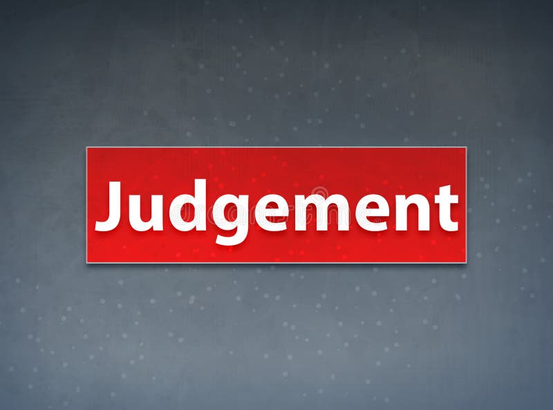 Judgement Red Banner Abstract Background Stock Illustration ...