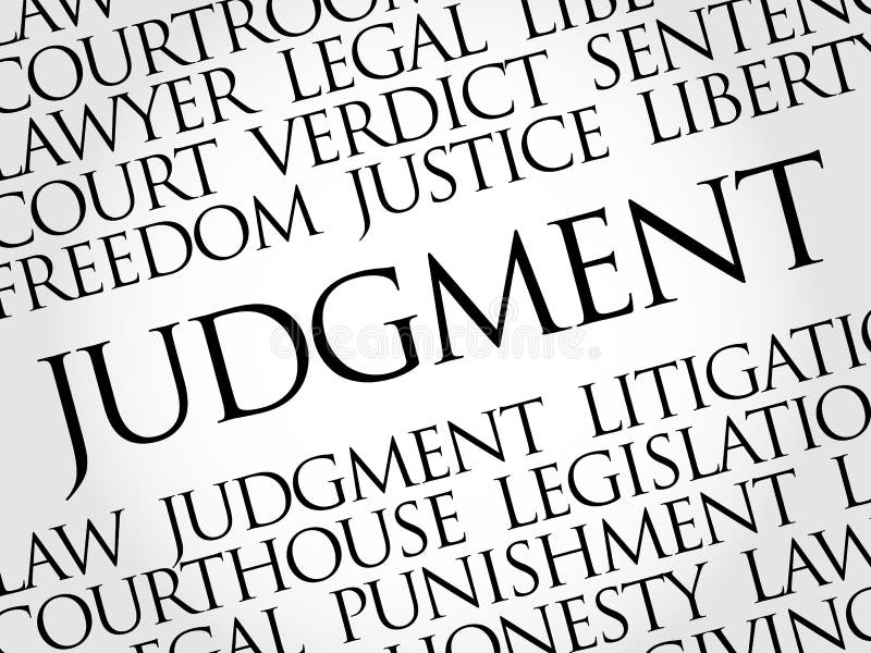 Judgement Word Cloud Collage Stock Illustration - Illustration of judge ...