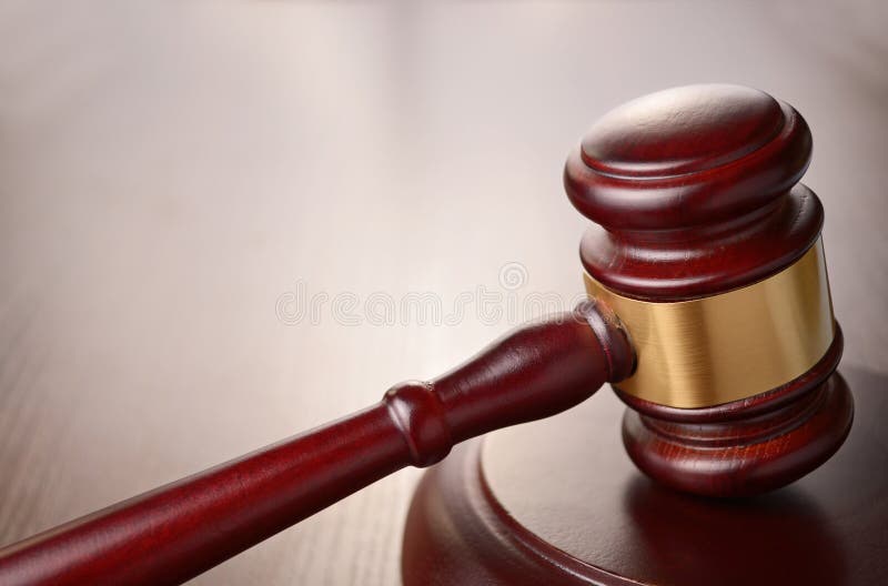 Judge hand with gavel stock image. Image of crime, case - 1437513
