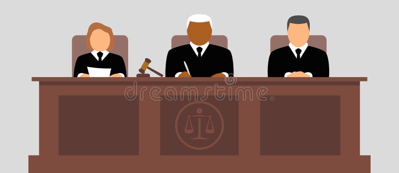 Judges icon stock vector. Illustration of tribunal, pictogram - 104760674