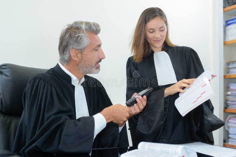 Judges reading law book stock image. Image of case, solicitor - 130823485