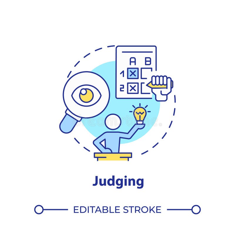 Judging Line Drawing Stock Illustrations – 26 Judging Line Drawing ...