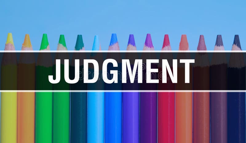 Judgment Concept with Education and Back To School Concept. Creative ...