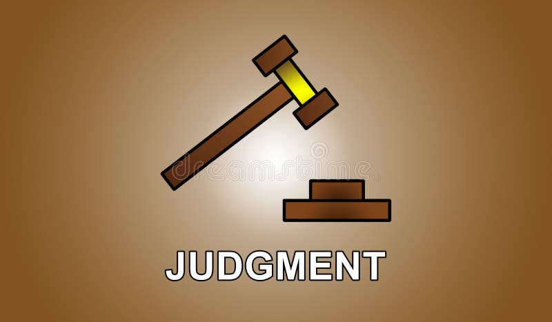 Concept of judgment stock illustration. Illustration of attorney ...