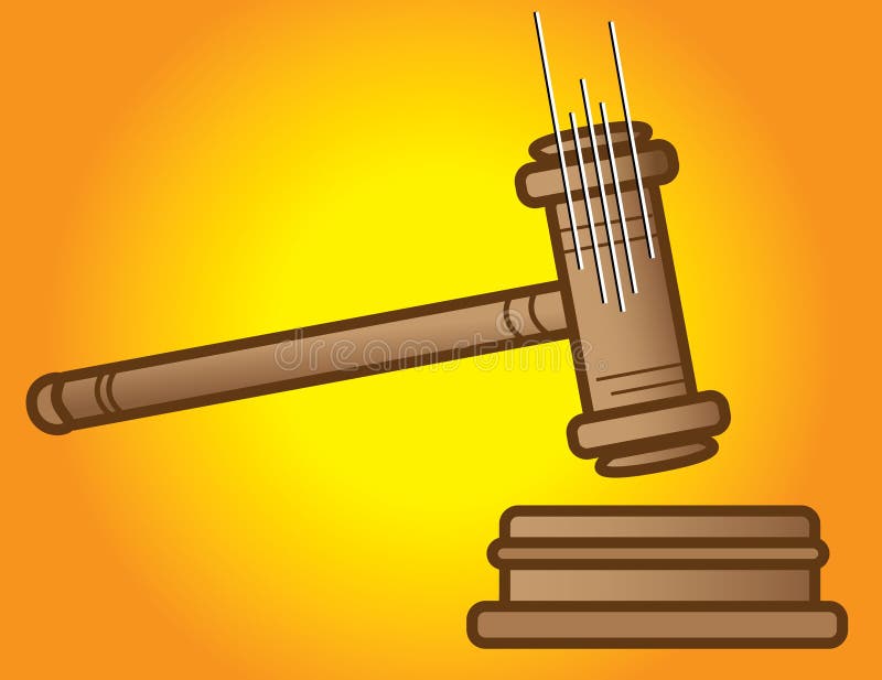 Law Judiciary Symbolic Pattern Illustration Art Cartoon Style Stock ...