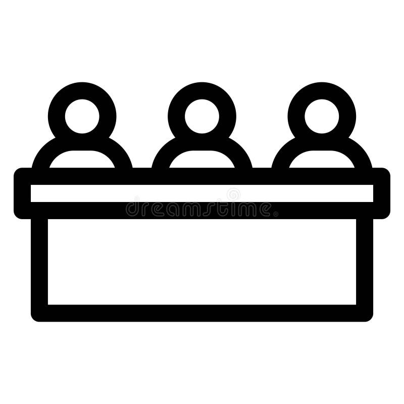 Judgment or Interview Panel Members. Jury Icon Stock Vector ...
