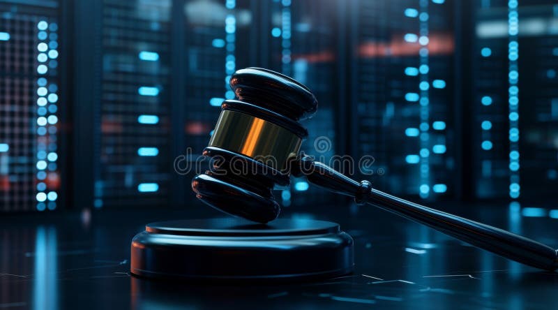 The Judicial Gavel Located at the Artificial Intelligence Data Center ...