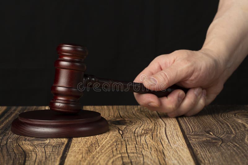 The Judicial Hammer. Hammer for the Auction Stock Photo - Image of ...