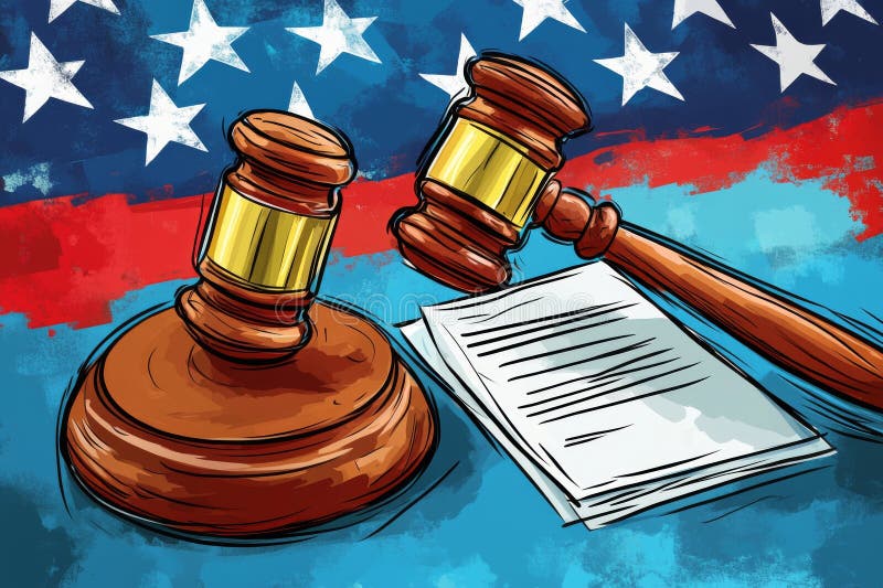 Judicial Symbolism in Elections Stock Illustration - Illustration of ...