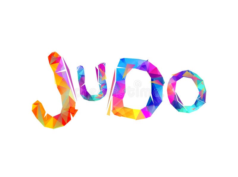 Judo. Word of Colorful Letters Stock Vector - Illustration of lettering ...