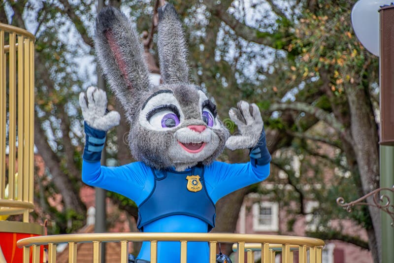 Judy Hopps Character at DIsney Magic Kingdom Editorial Photography ...