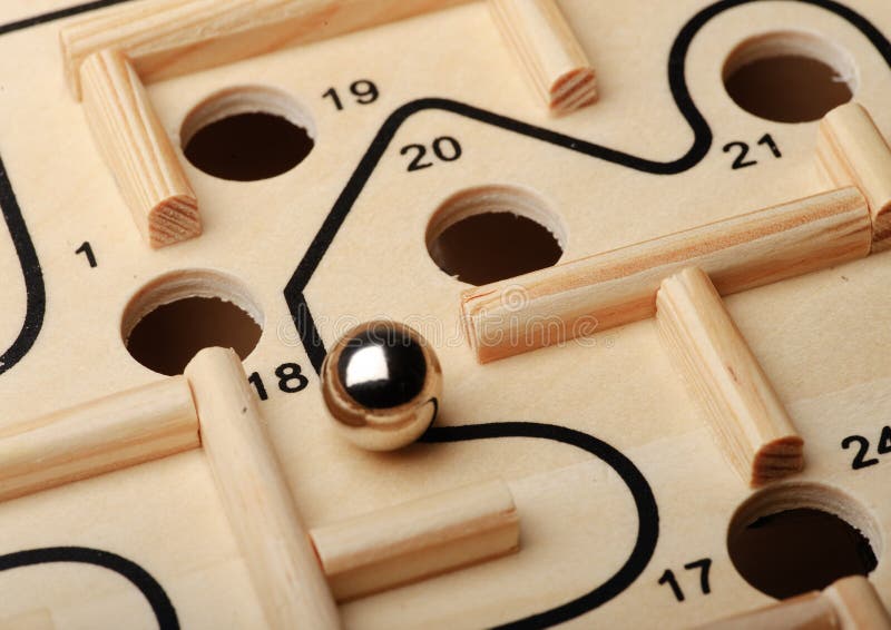 Juego del laberinto imagen de archivo. Imagen de cerebro - 17663383