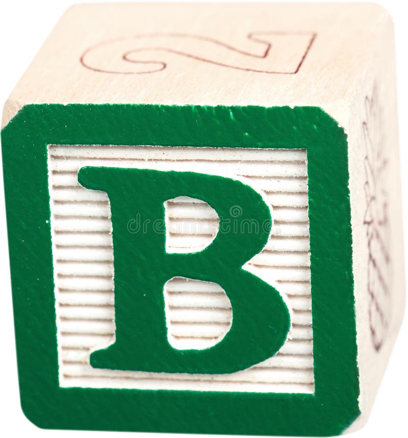 Juegue El Cubo Con La Letra Aislada En El Fondo Blanco Imagen de ...