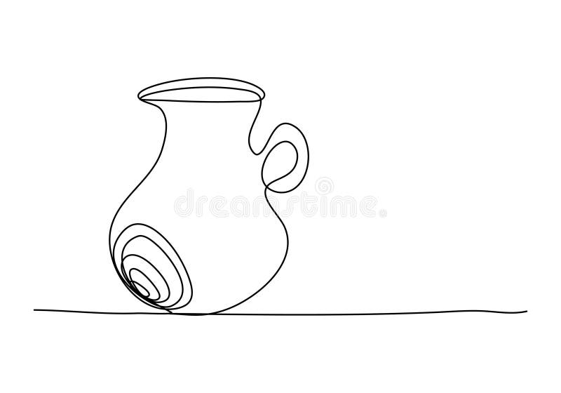 Jug Line Drawing Stock Illustrations – 2,540 Jug Line Drawing Stock ...