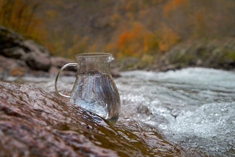 Jug of a Pure River of Water Stock Photo - Image of jugful, friendly ...