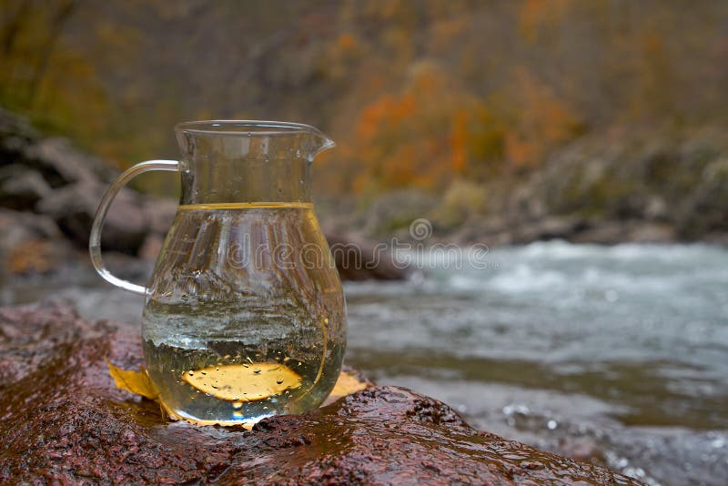 Jug of a Pure River of Water Stock Photo - Image of clean, brook: 245131184