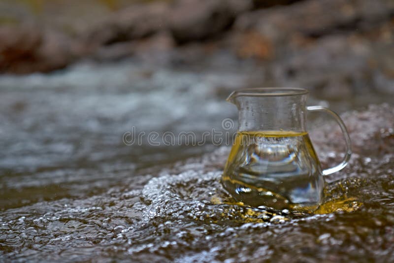Jug of a Pure River of Water Stock Image - Image of potable, alpine ...