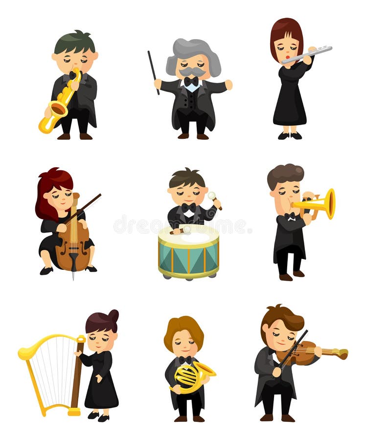 Orquesta Ilustraciones Stock, Vectores, Y Clipart – (59,263 ...