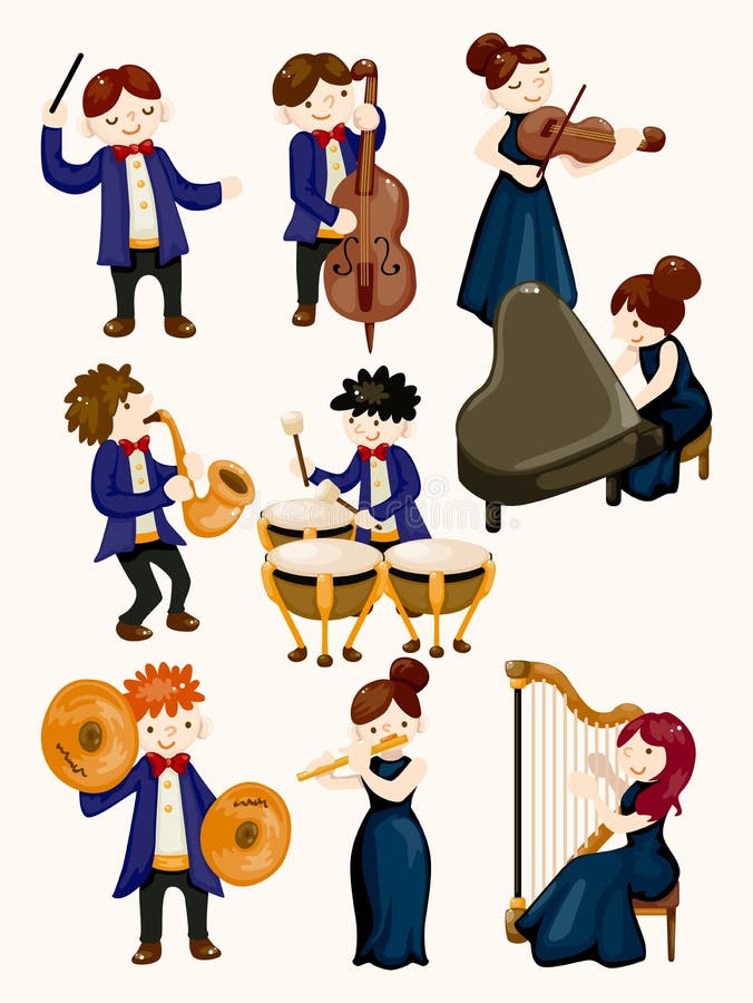 Orquesta Ilustraciones Stock, Vectores, Y Clipart – (59,450 ...