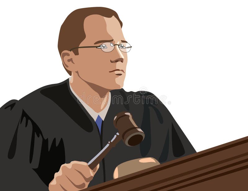 Juge illustration de vecteur. Illustration du tête, effectuer - 7452710