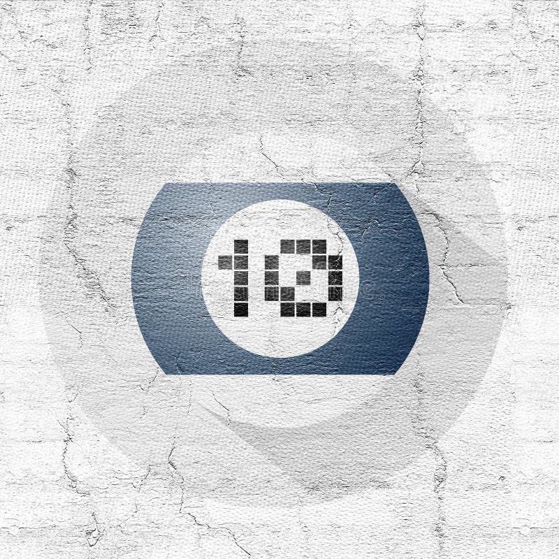 Jugendlich Symbol Der Billardball-Zahl Stock Abbildung - Illustration ...