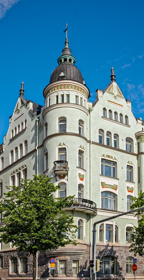 Jugendstil architecture stock image. Image of famous - 20040127