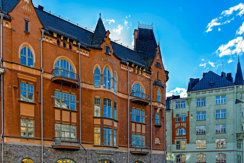 Jugendstil architecture stock image. Image of famous - 20040127