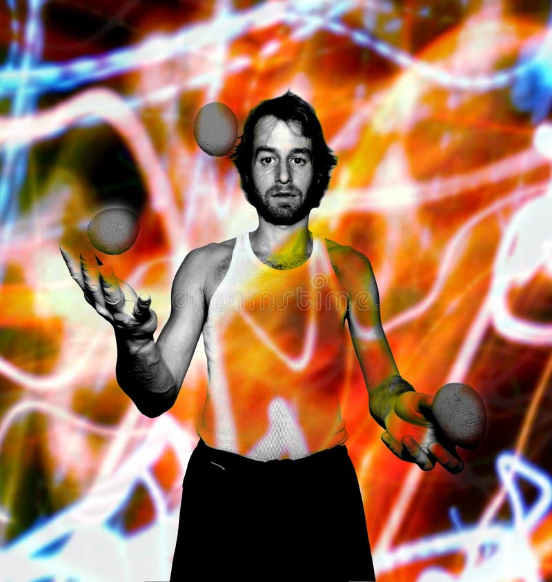 Juggler stock photo. Image of fast, juggler, throw, concentrate - 1877448