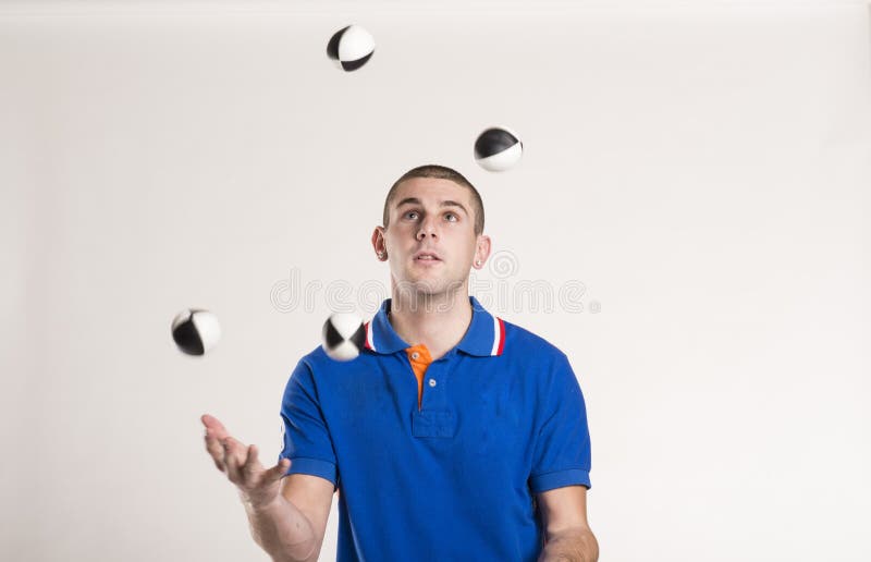 Juggler stock photo. Image of concentration, people, isolated - 29074374
