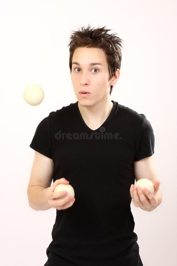 Juggler boy stock image. Image of juggler, face, portrait - 8256231